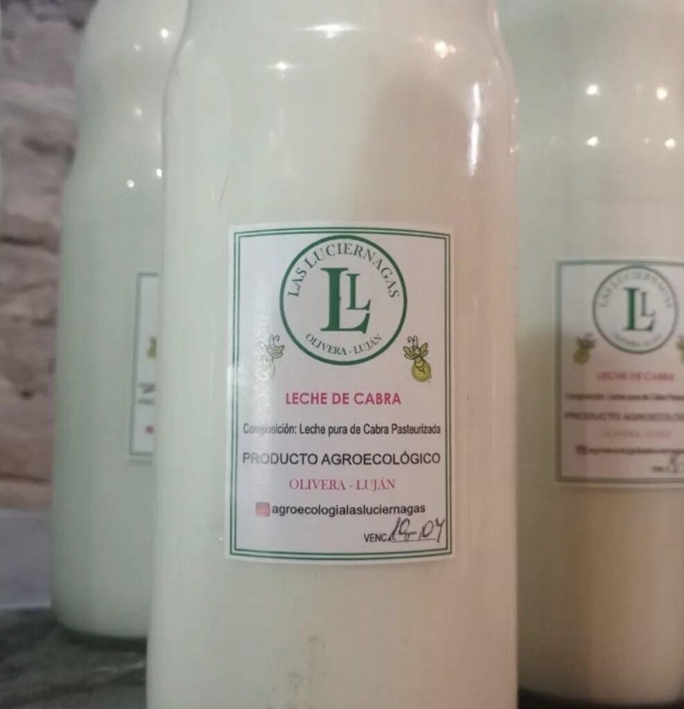 Leche Entera de Cabra x 1 Litro LAS LUCIÉRNAGAS – Savia Conexión